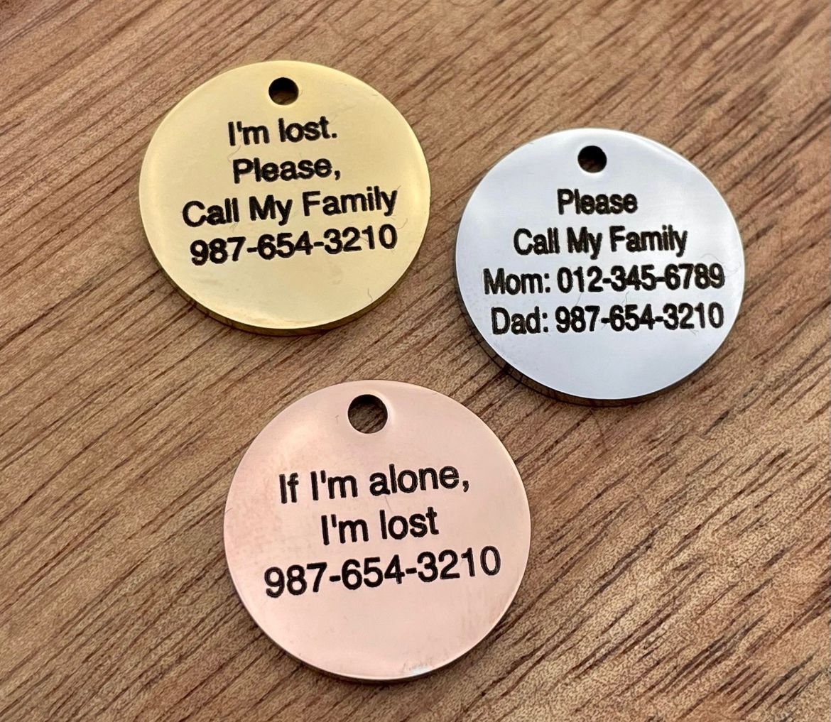 Cat Tag Personalized, Cat Name Tag Small, Cat Collar Name Tag ...