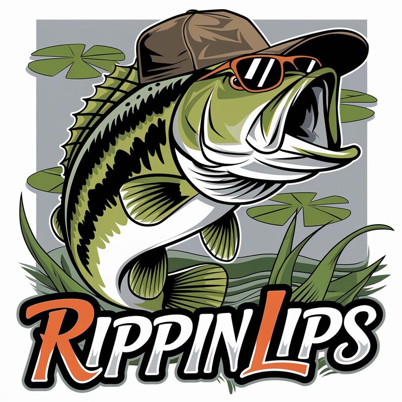RIPPIN Lips Fishing SVG| Large Mouth Bass | Bass Fishing | Fishing ...