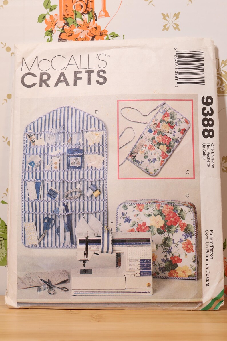 Mccall's Crafts 9388 - Sewing Machine Cover Pattern - Vintage Pattern ...