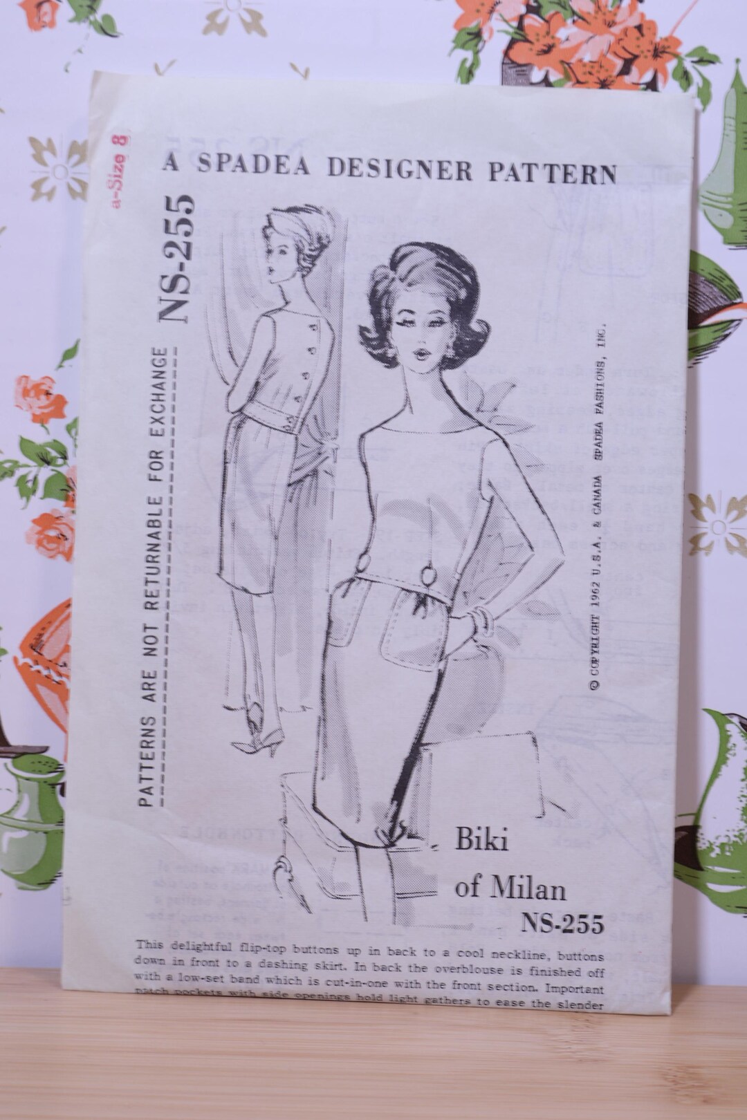 Vintage A Spadea Design Pattern Biki of Milan NS-255 - 1962 ...