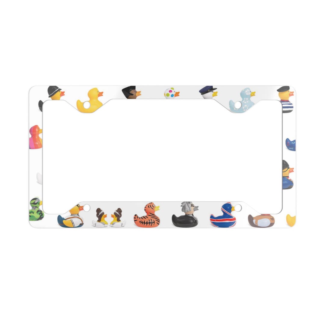Rubber Ducky License Plate Frame, Car Tag Holder, Funny Cute Duckies ...