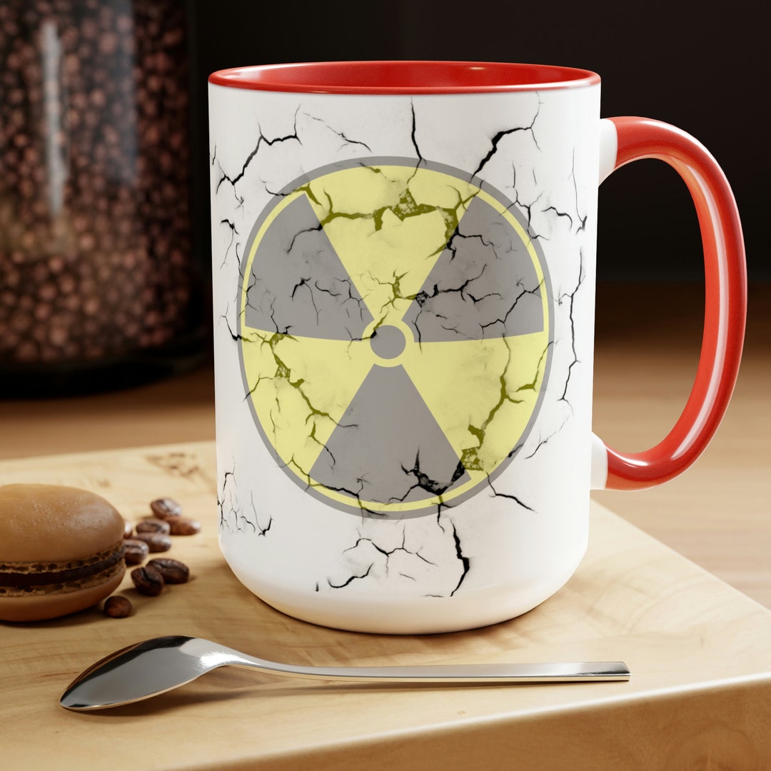 Radioactive Two-tone Coffee Mug, 5 Colors, Big 15oz Size - Etsy