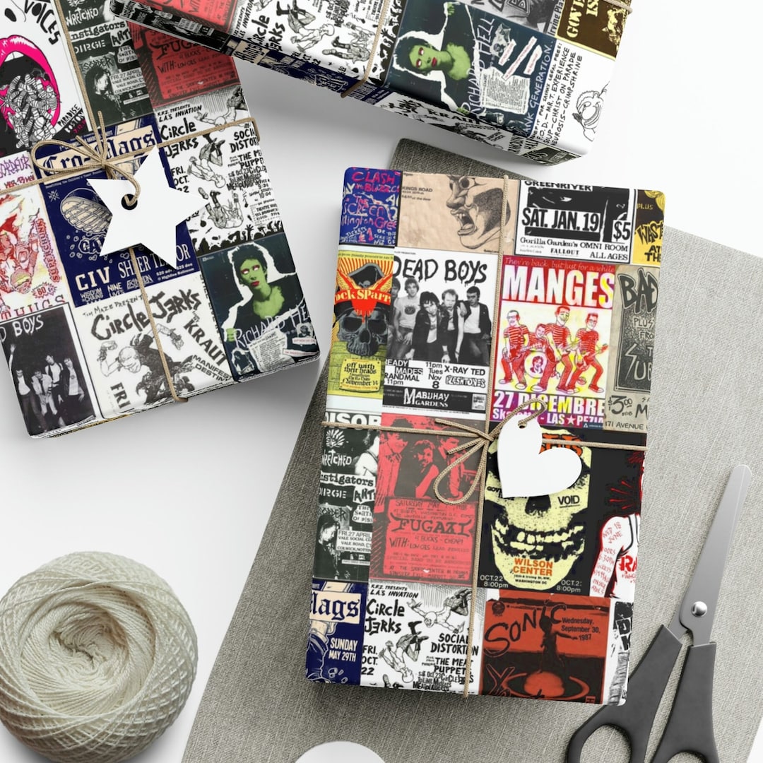 Wrapping Paper for the Ultimate Punk Gift: Featuring Classic Punk ...