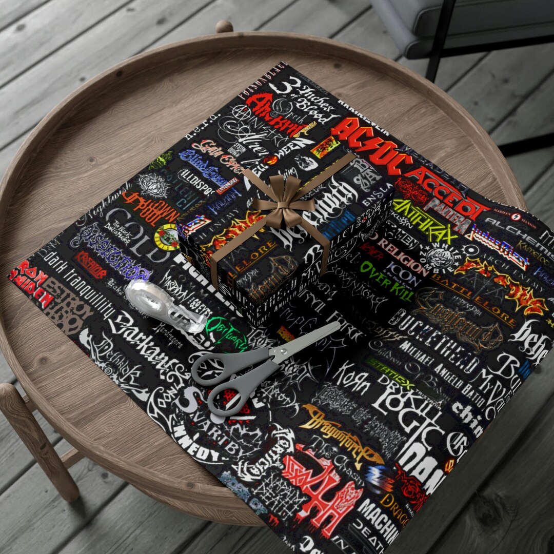 Wrapping Paper for the Ultimate Metal Gift: Featuring Classic Heavy ...