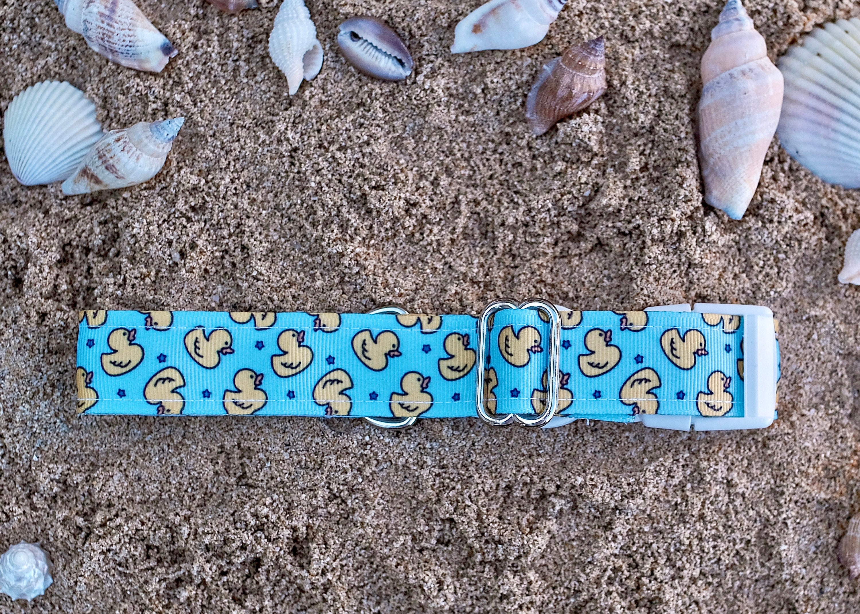 Rubber Duck Dog Collar / Leash, Rubber Ducky Blue Yellow Girl/boy ...