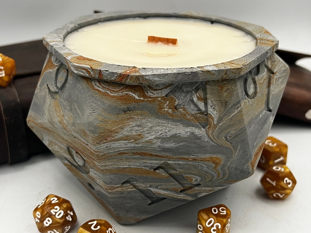 14oz D20 Dice Candle Scented, Dnd DM Gift, Dungeons and Dragons ...