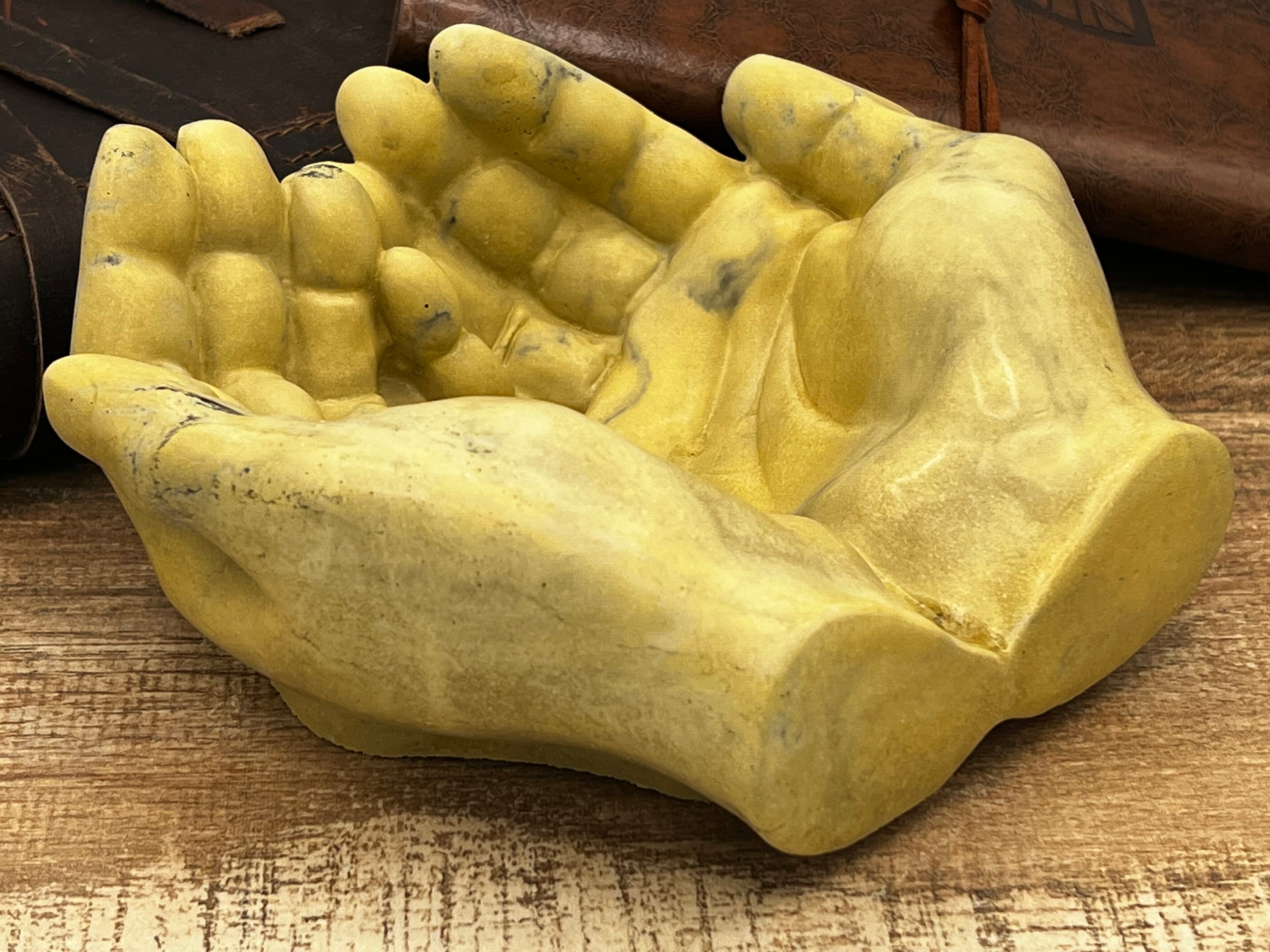 Concrete Hand Shaped Key Tray Valet Tray Entryway Bowl - Etsy