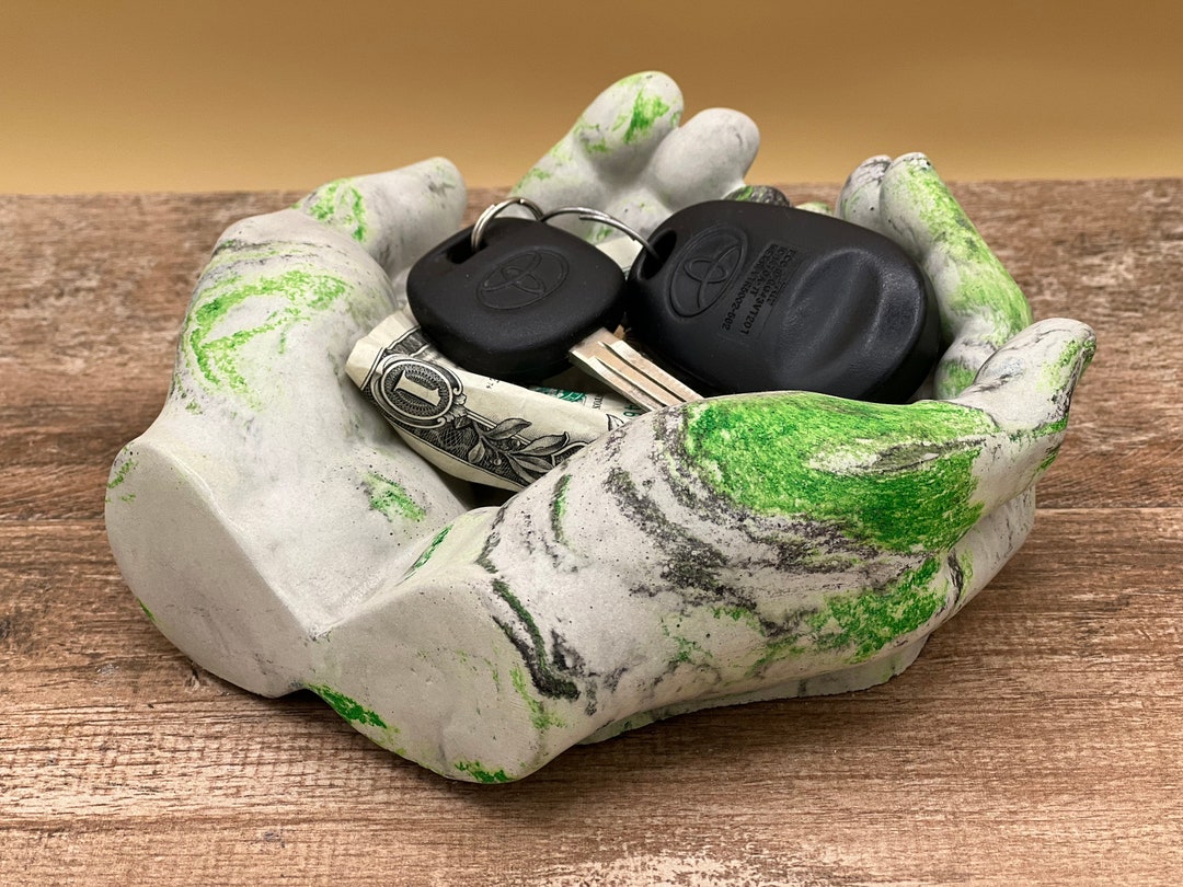 Modern Concrete Valet Tray, Artistic Decor, Entryway Hand Tray ...