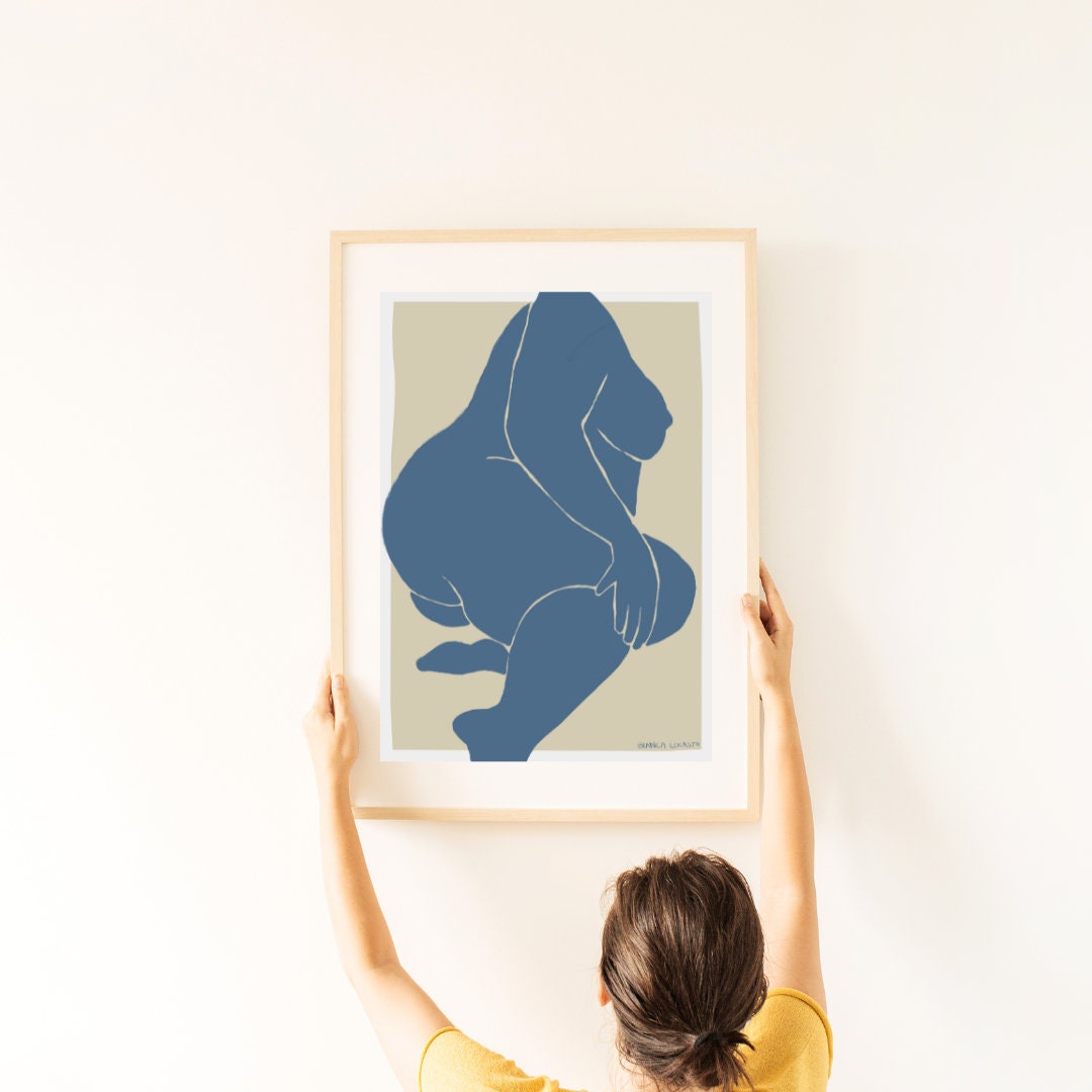 Nude Artwork, 4 Colours, Download and Print Digital Art Body Positive ...