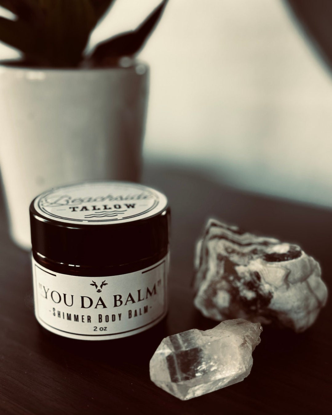 You Da Balm Shimmer Body Balm , Grass Fed Tallow Balm With Rose Clay ...