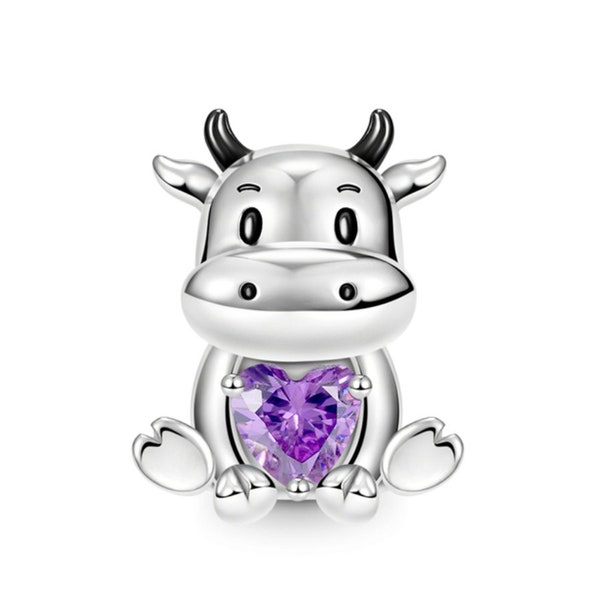 Cow Charm Bracelet - Etsy