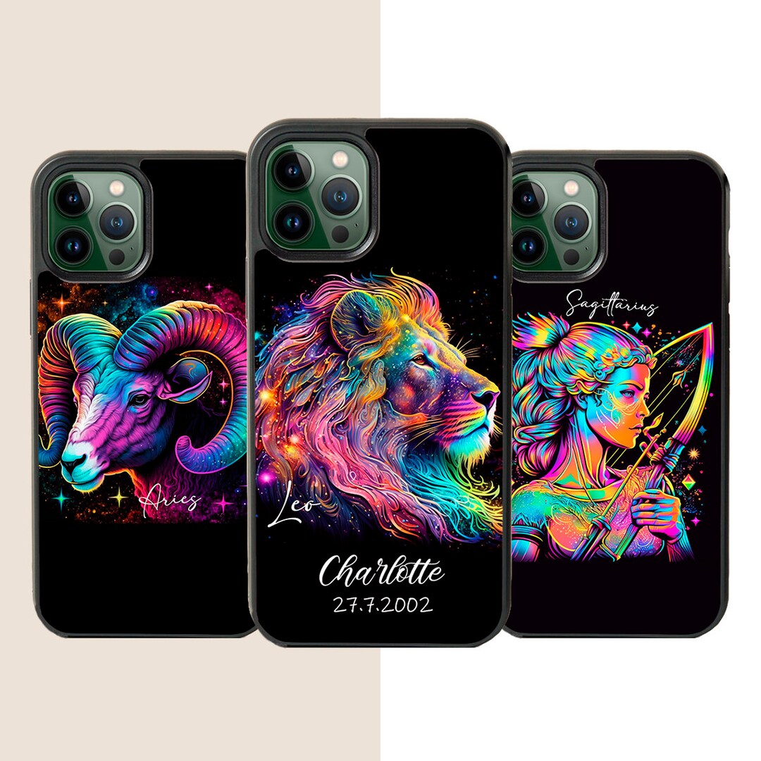 All Zodiac Signs Phone Case With Your Name /cancer Gemini Astrology ...