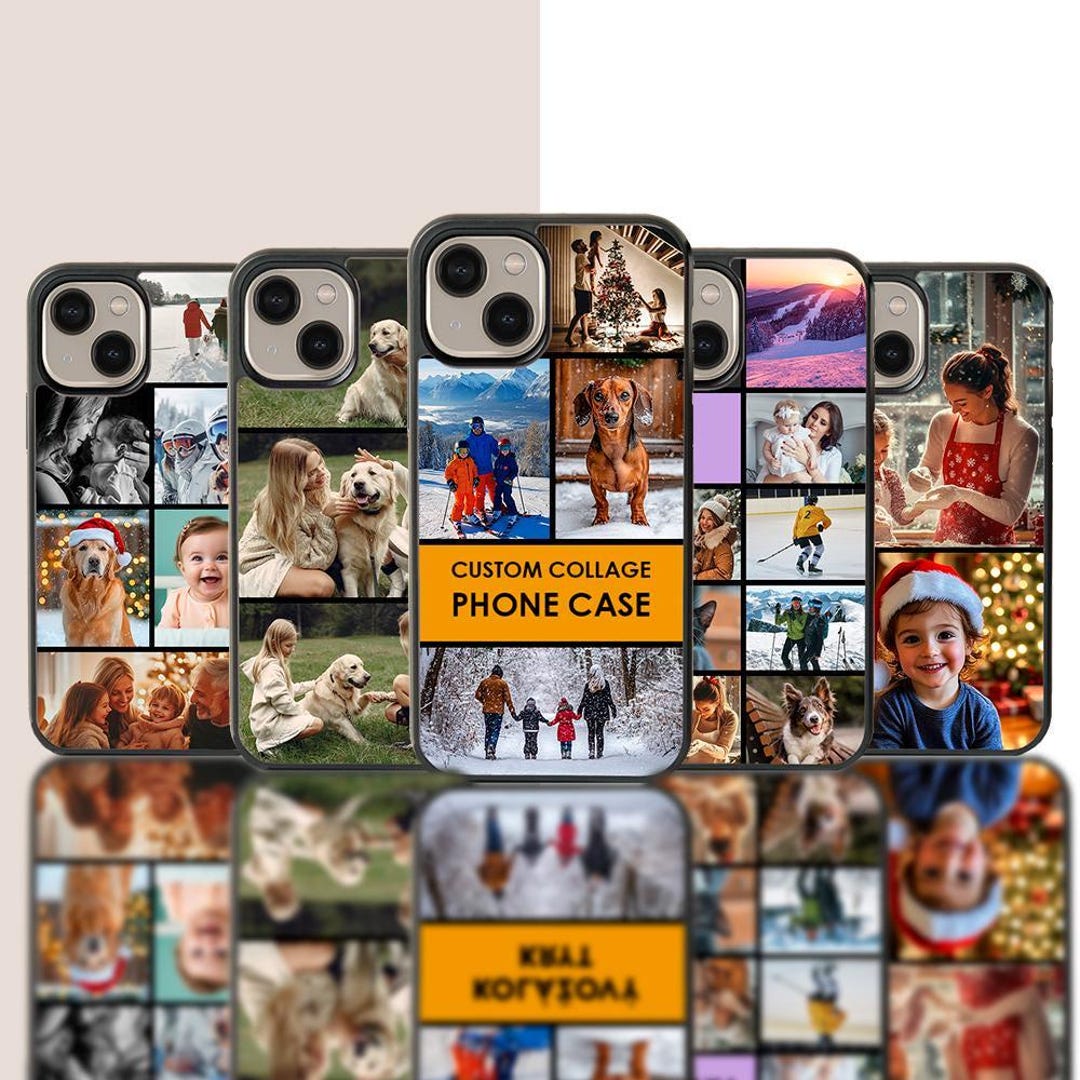 Custom Photo Collage Phone Case, Personalized iPhone Case, Custom Photo ...