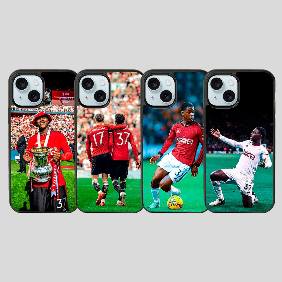 Football Phone Case Inspired by Kobbie Mainoo, Manchester Case, Red ...