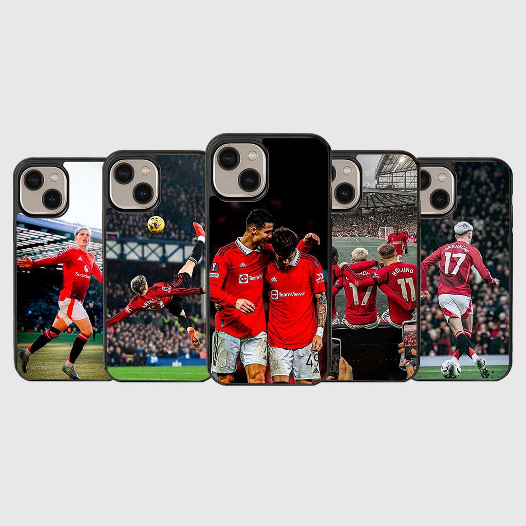 Garnacho Football iPhone Case, Manchester United Samsung Galaxy Case ...