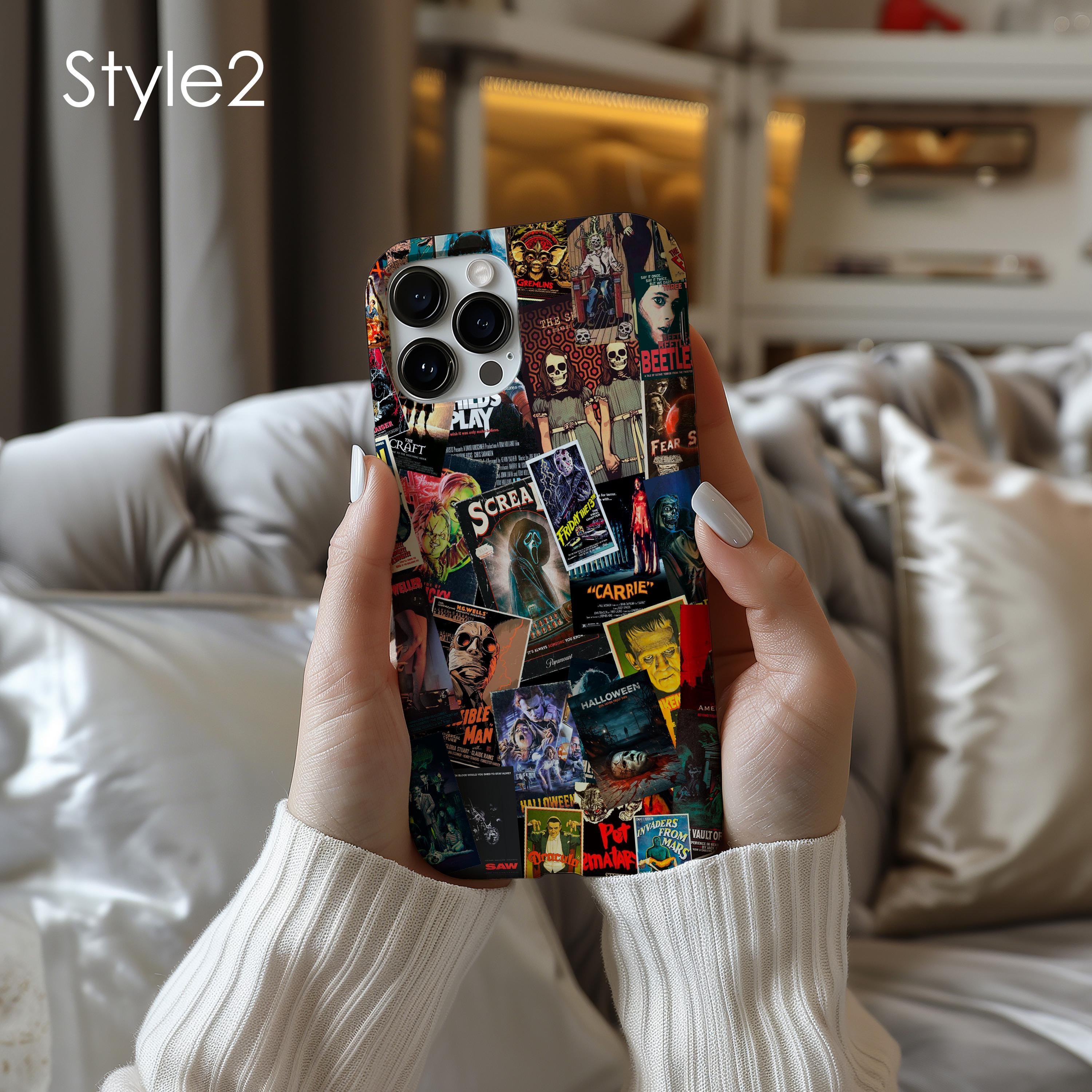 Horror Movie Collage Poster Phone Case / Retro Horror Movie iPhone Case ...