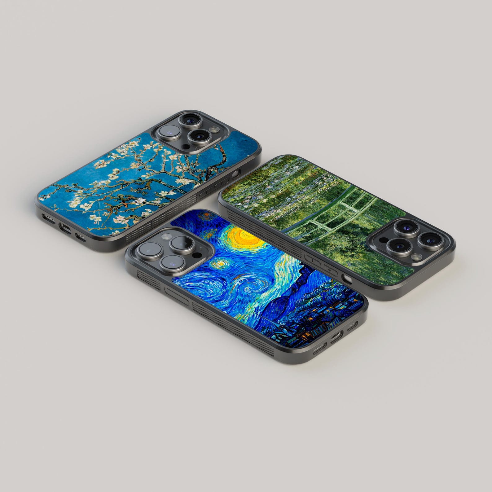 Iconic Art Phone Case by Claude Monet Adn Vincent Van Gofh for iPhone ...