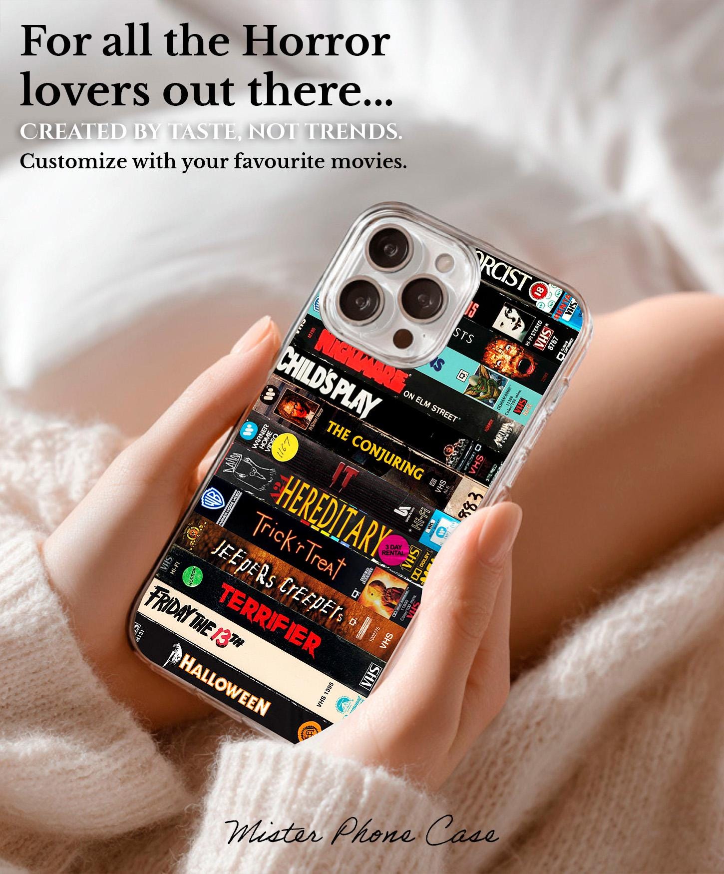 Custom Horror Movie Retro Magsafe iPhone Case / Retro Personalized ...