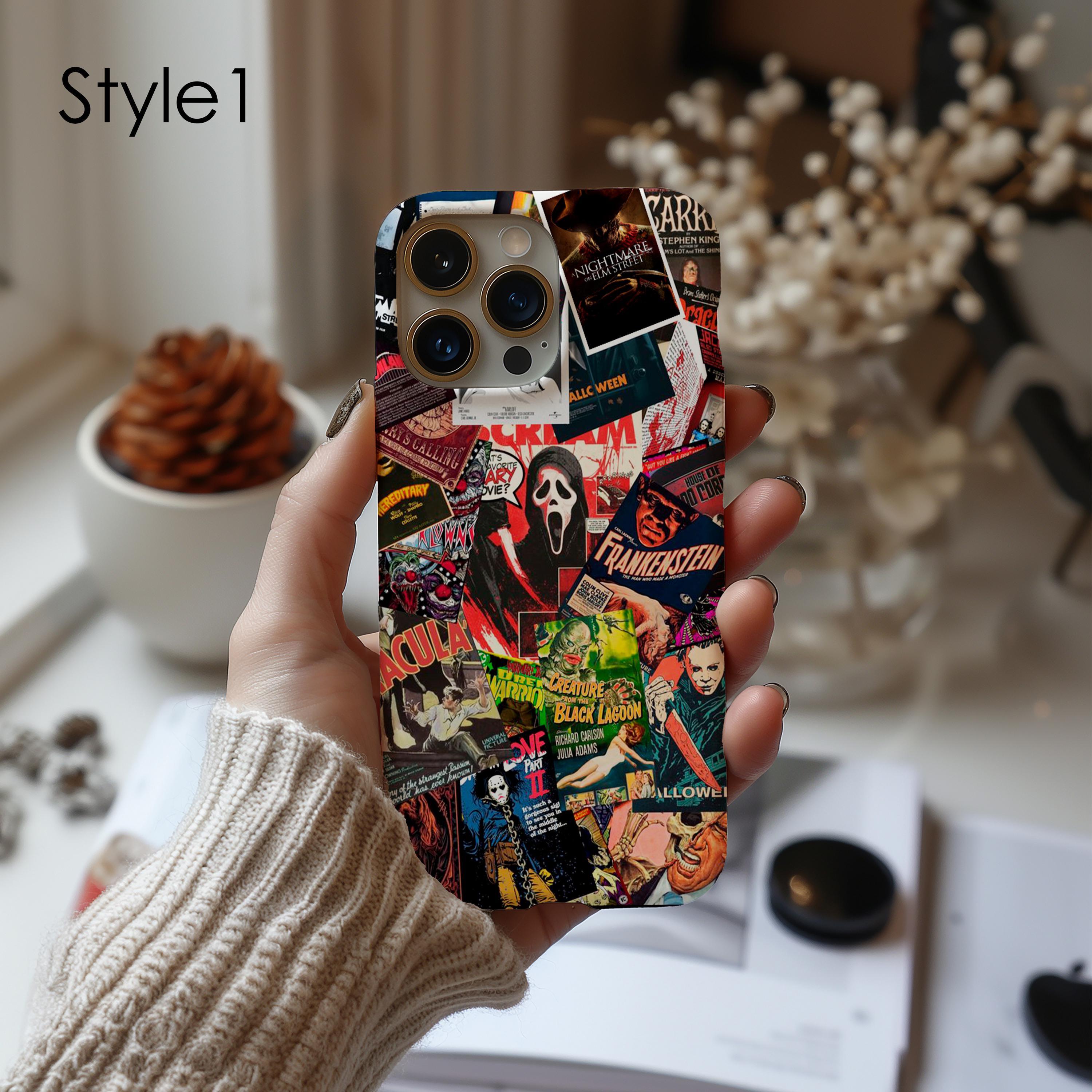 Horror Movie Collage Poster Phone Case / Retro Horror Movie iPhone Case ...