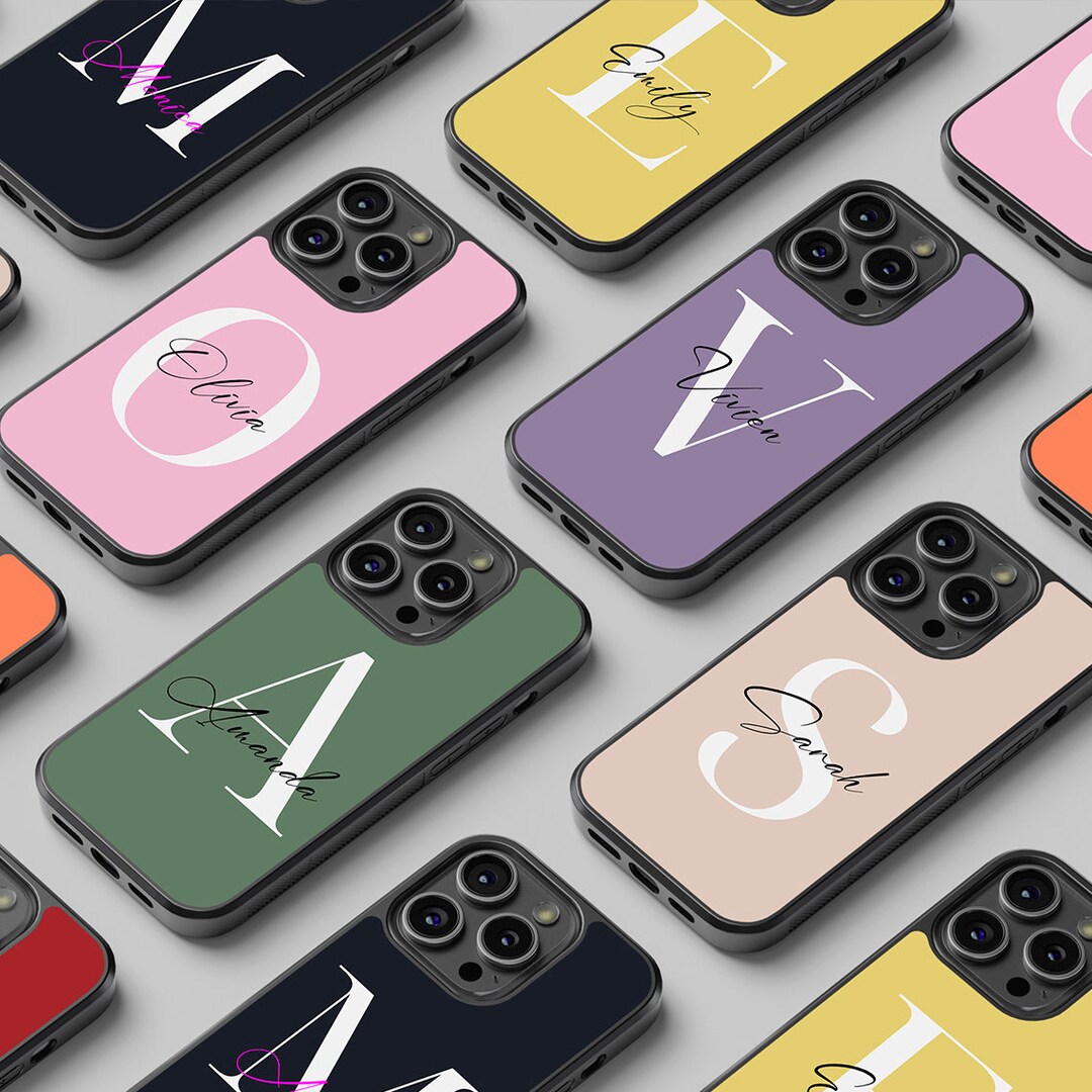 Custom Name Phone Case / Colorful Personalized Name Case for iPhone 7 8 ...