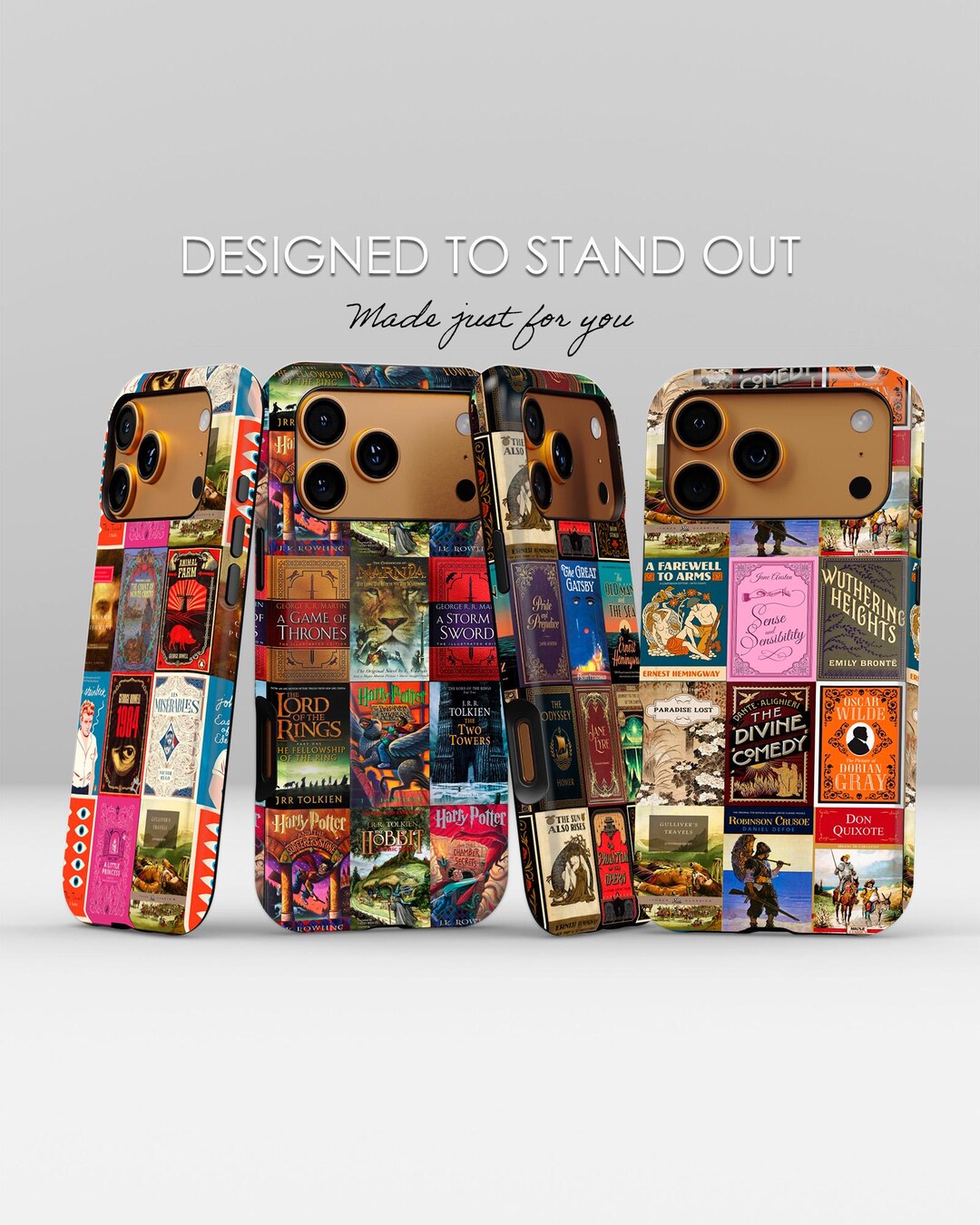 Retro Personalized Bookish Phone Case Customized With Your Favourite ...