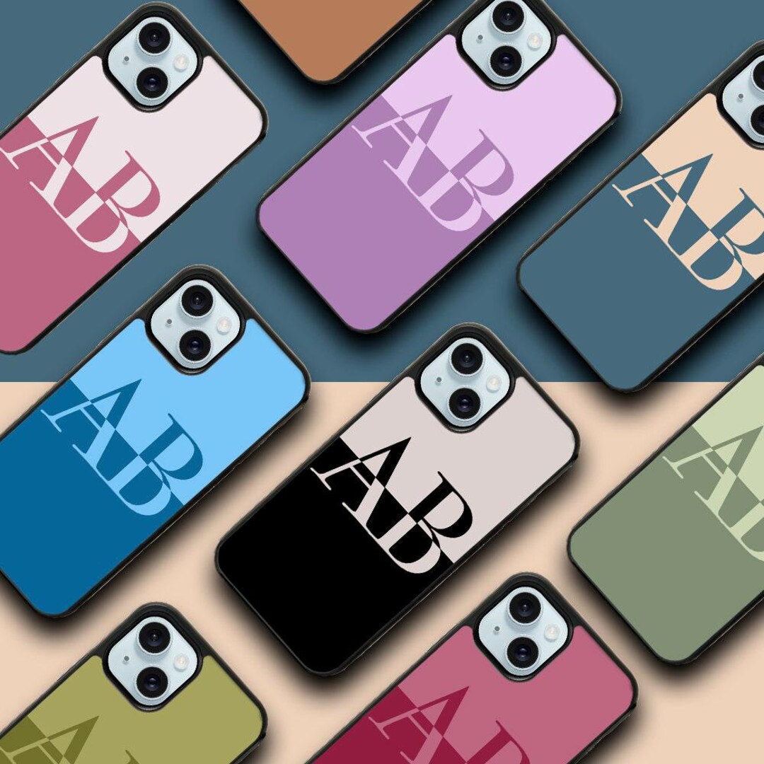 Custom Monogram iPhone Case / Personalized Initials Cover ...