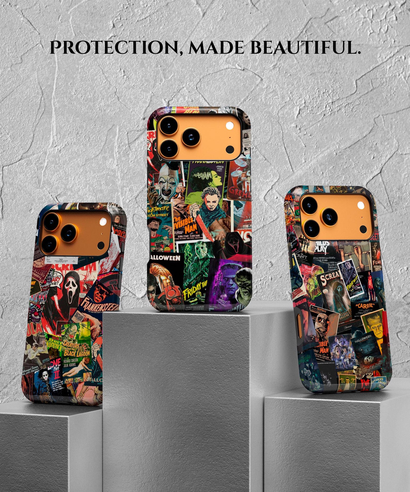 Horror Movie Collage Poster Phone Case / Retro Horror Movie iPhone Case ...