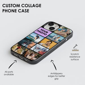 Photo Collage Phone Case, Personalized Gift for Her, Case for iPhone SE ...