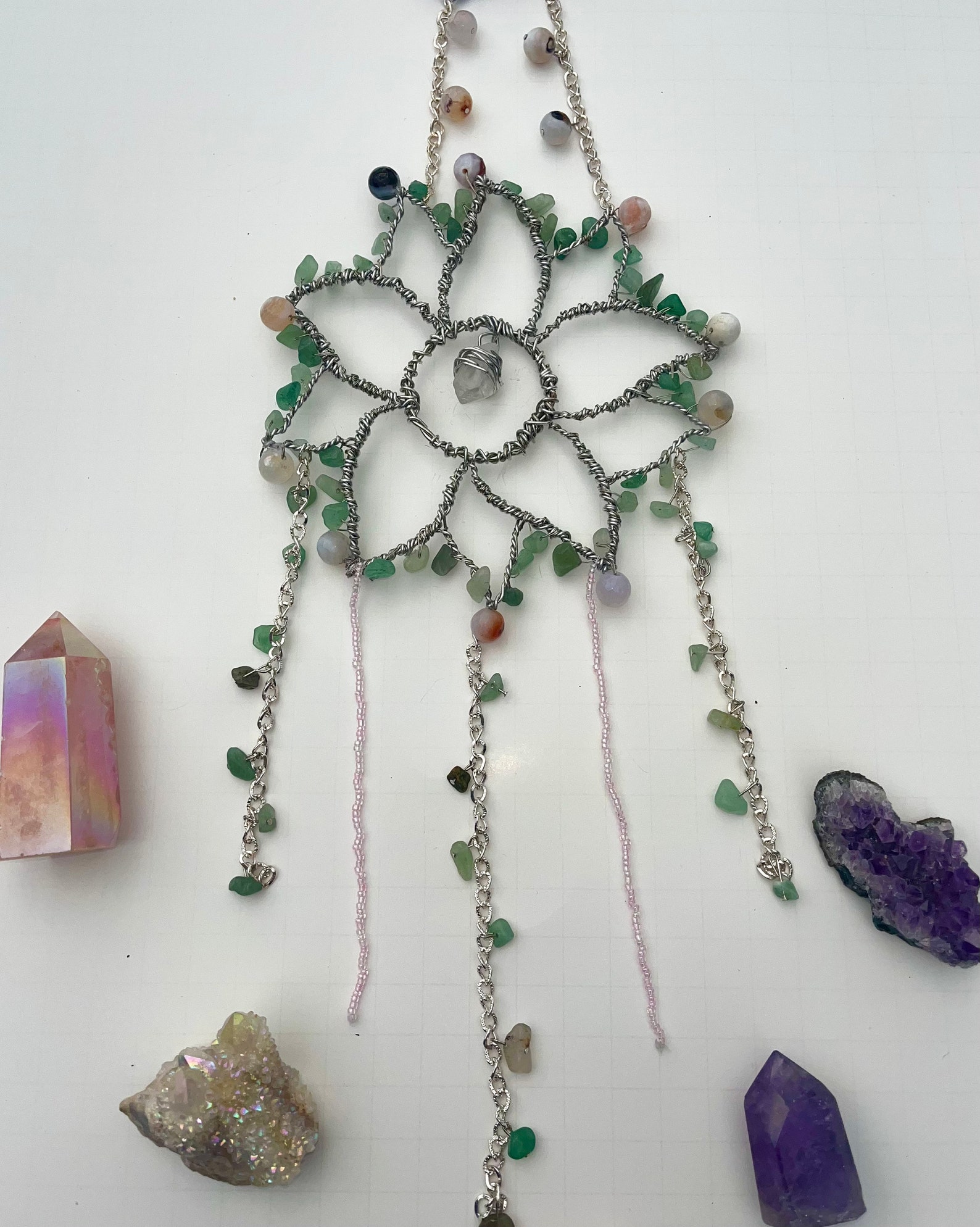 Wire Wrapped Flower Wall Decor - Etsy