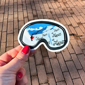 Ski Goggle Sticker - Etsy