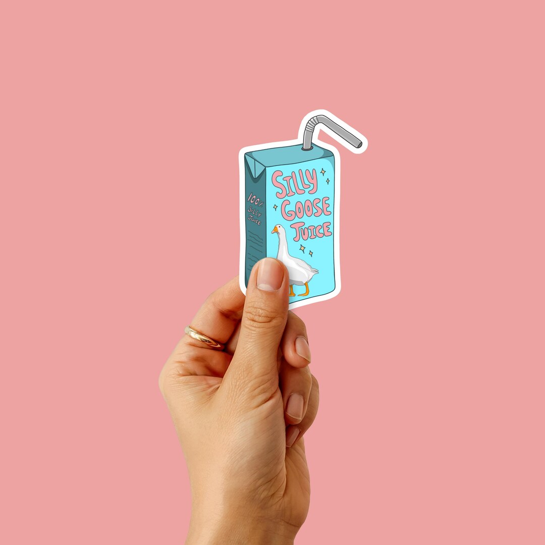 Silly Goose Juice Sticker - Etsy