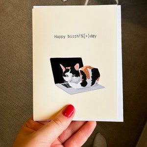 Cat Birthday Card | Purrfect Birthday Card for Cat Lovers! - Etsy
