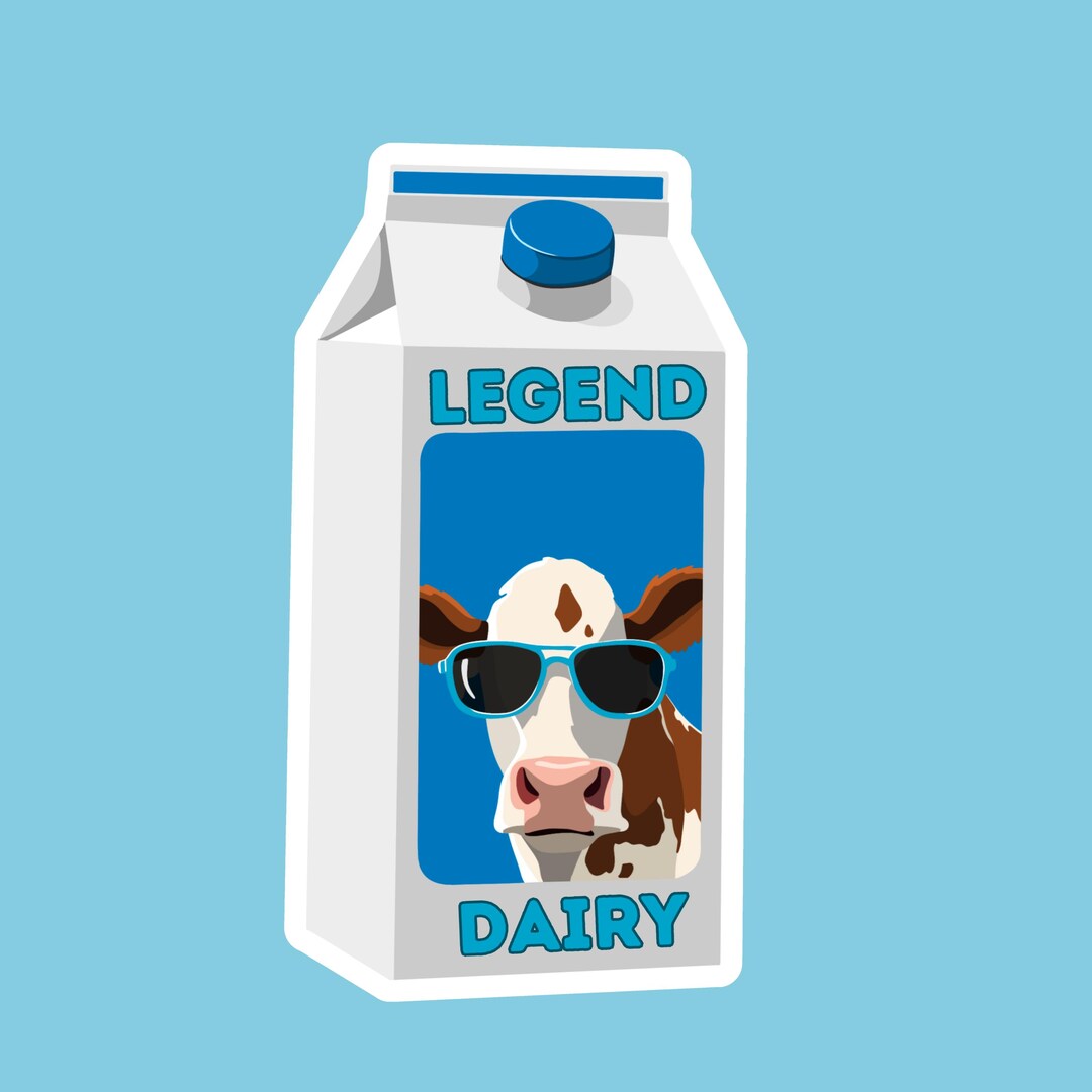 Legend Dairy Cow Sticker - Etsy