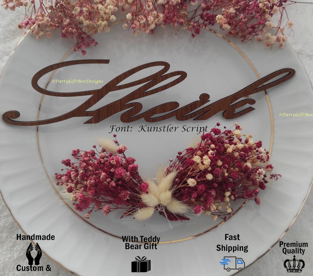 Personalized Wooden Place Cards, Wedding Place Cards, Place Settings ...