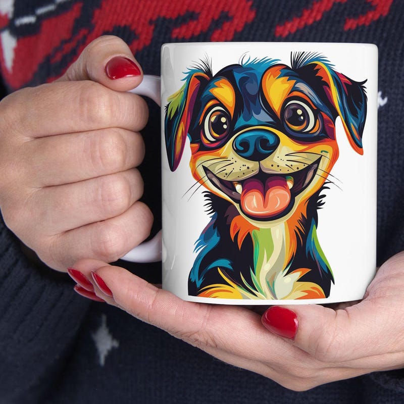 Smiling Dog - Etsy