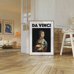Leonardo Da Vinci Print, Da Vinci Poster, Apartment Decor, Printable ...