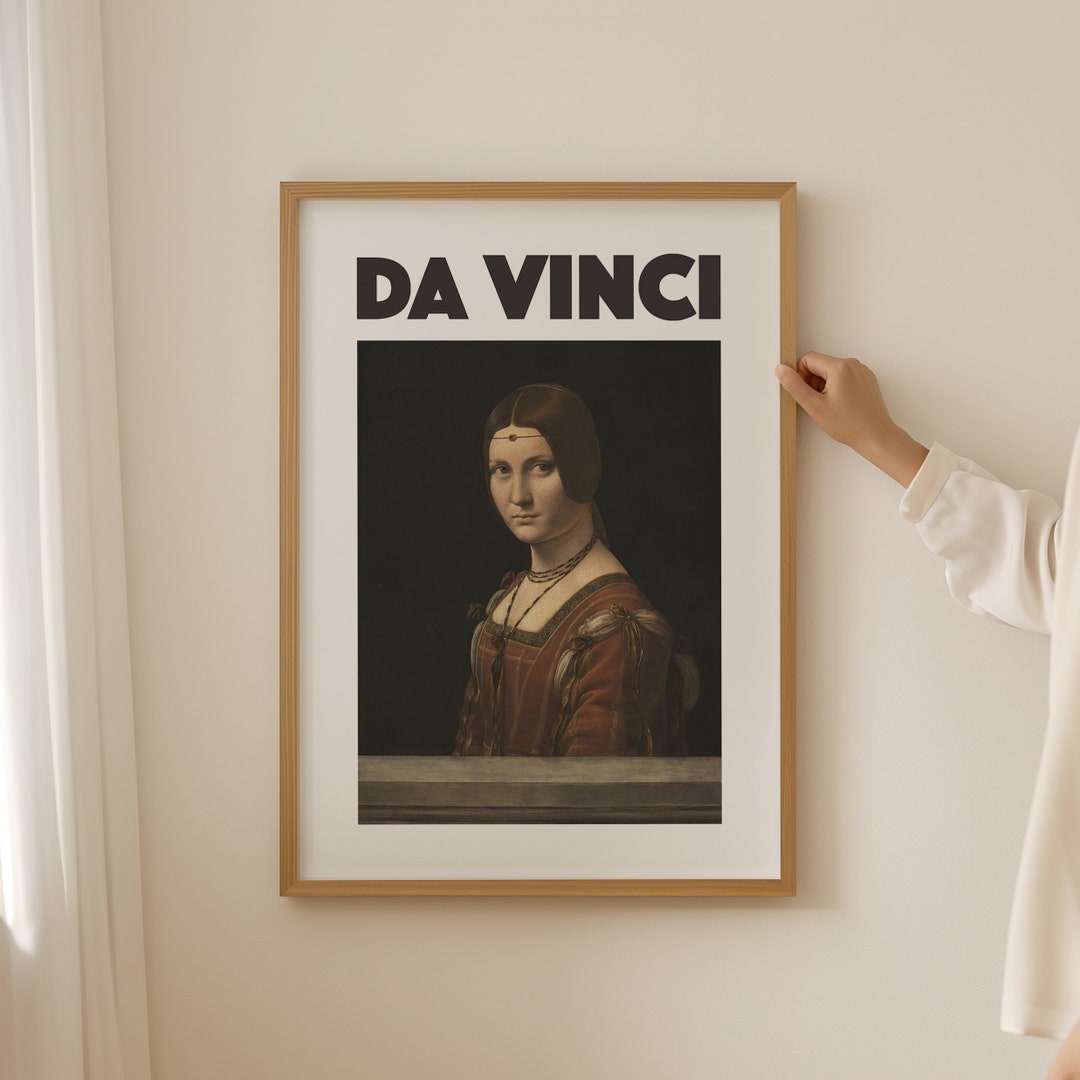 Leonardo Da Vinci Print, Da Vinci Poster, Apartment Decor, Printable ...