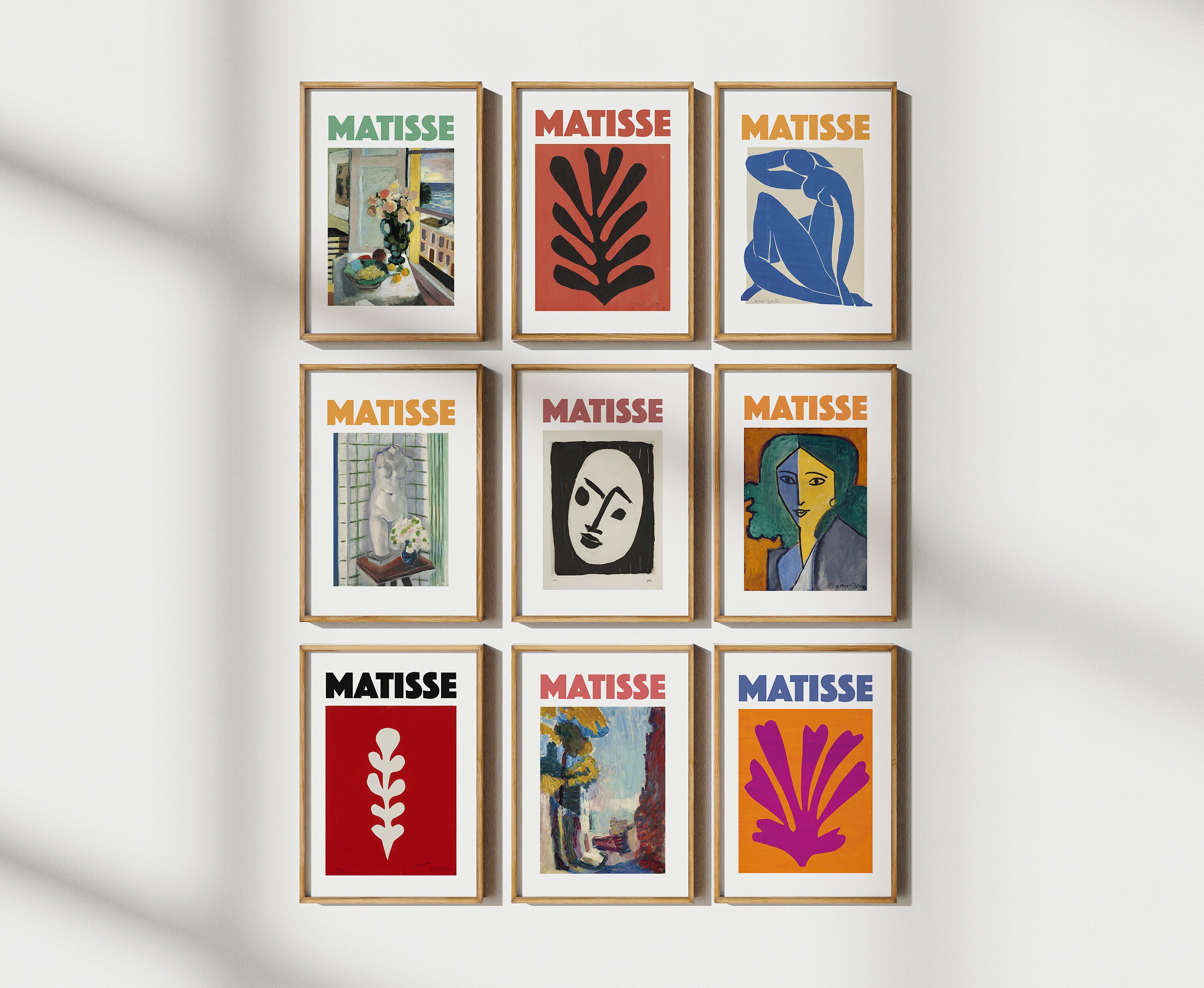 Henri Matisse Gallery Wall Set of 9, Henri Matisse Poster, Apartment ...