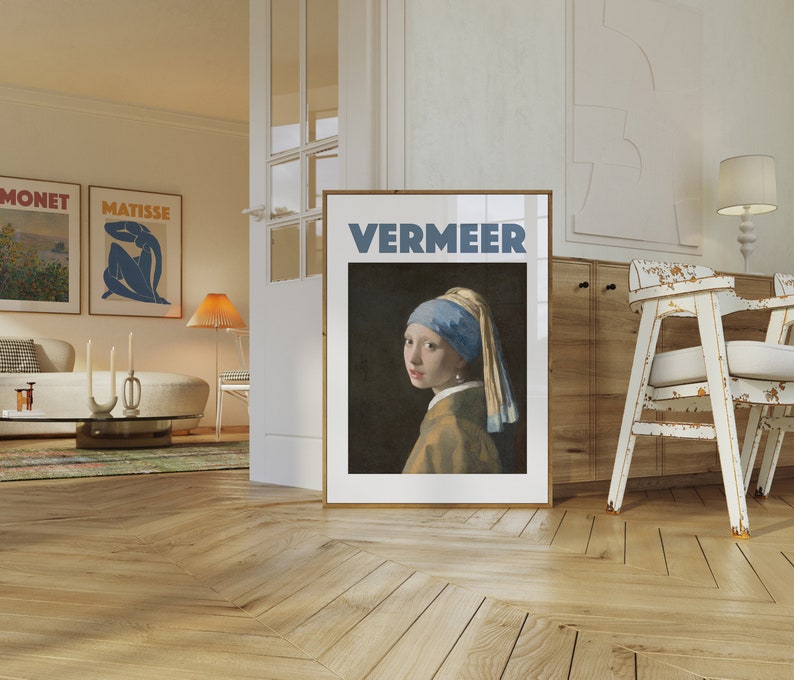 Johannes Vermeer Print, Vermeer Poster, Apartment Decor, Printable ...