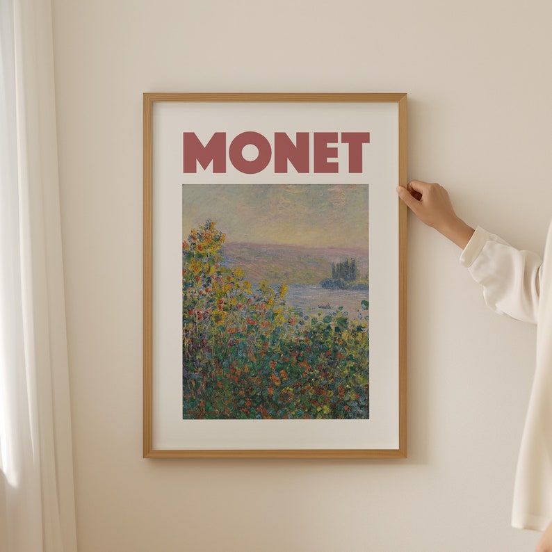Claude Monet Gallery Wall Set of 3, Claude Monet Poster, Apartment ...
