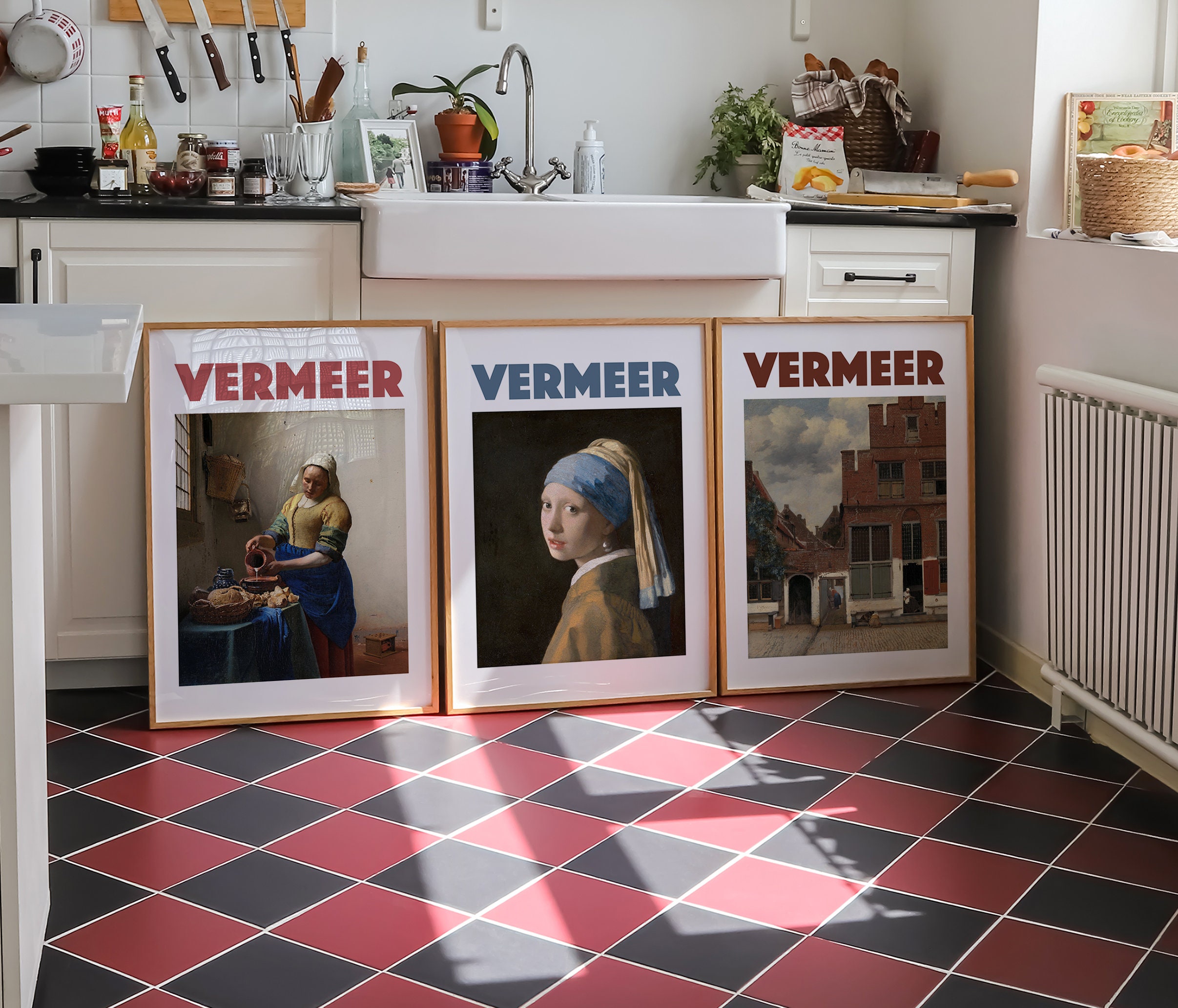 Johannes Vermeer Gallery Wall Set of 3, Johannes Vermeer Poster ...