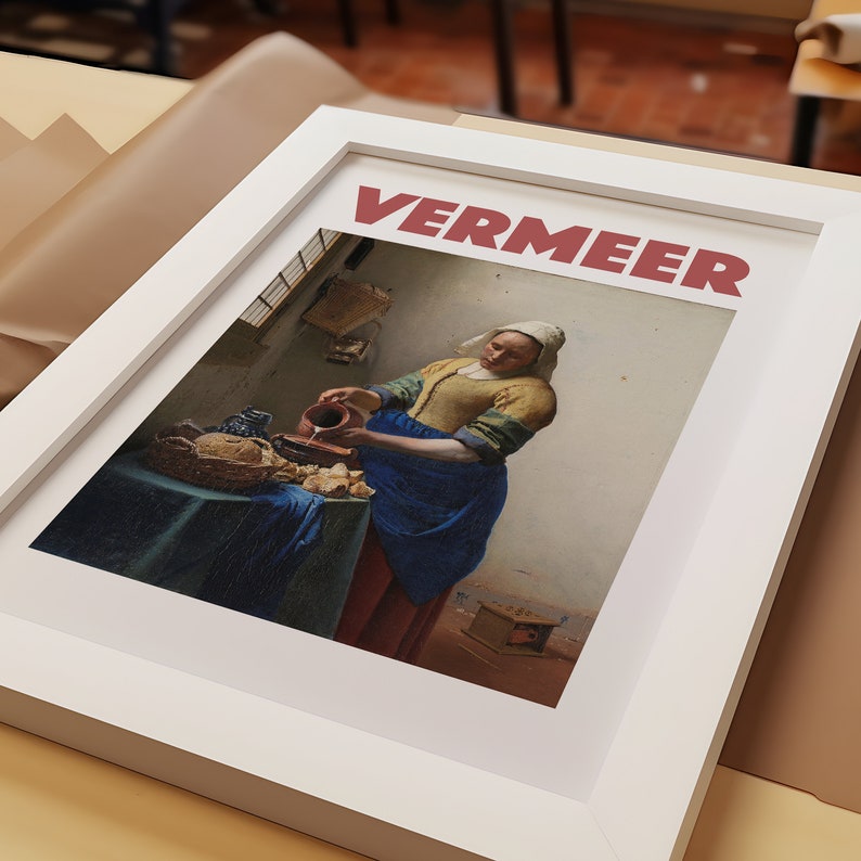 Johannes Vermeer Print, Vermeer Poster, Apartment Decor, Printable ...