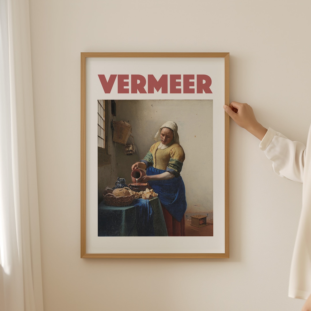 Johannes Vermeer Print, Vermeer Poster, Apartment Decor, Printable ...