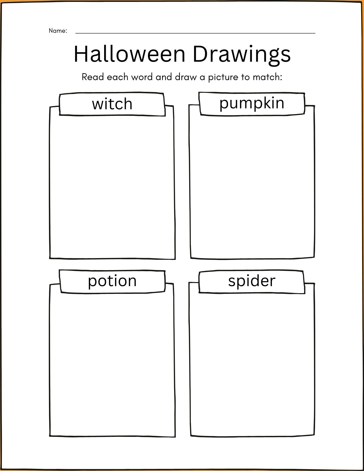 Halloween Crossword Puzzle Grade 1-8 Printable Coloring Pages Color by ...