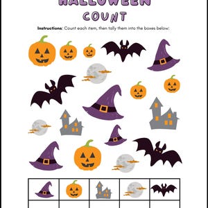 Halloween Crossword Puzzle Grade 1-8 Printable Coloring Pages Color by ...