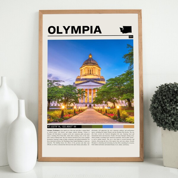 Olympia Washington Poster - Etsy