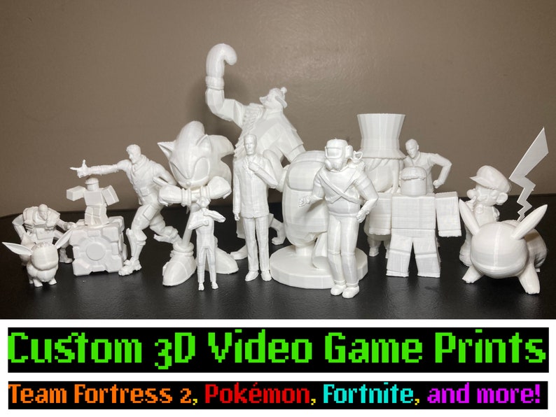 Custom 3D Video Game Prints | Super Smash Brothers, Team Fortress 2 ...