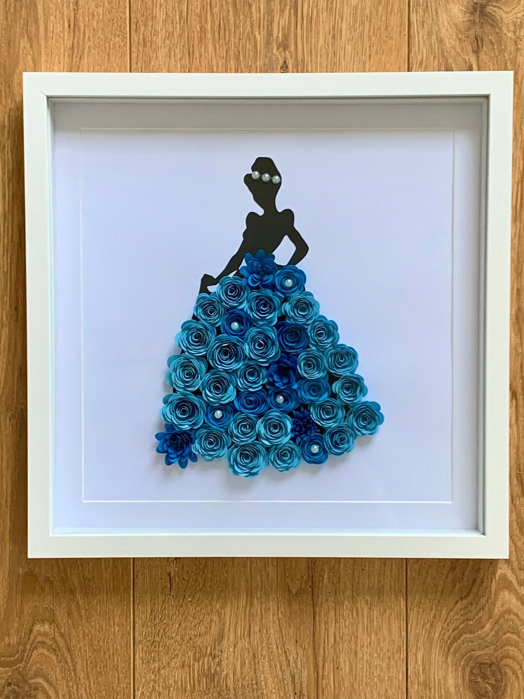 Disney Inspired Cinderella 3d Hand Rolled Flowers Shadow Box - Etsy