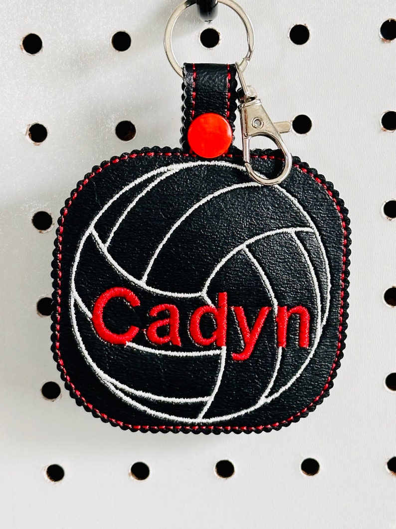 Personalized Volleyball Keychains-custom Embroidery With Names ...