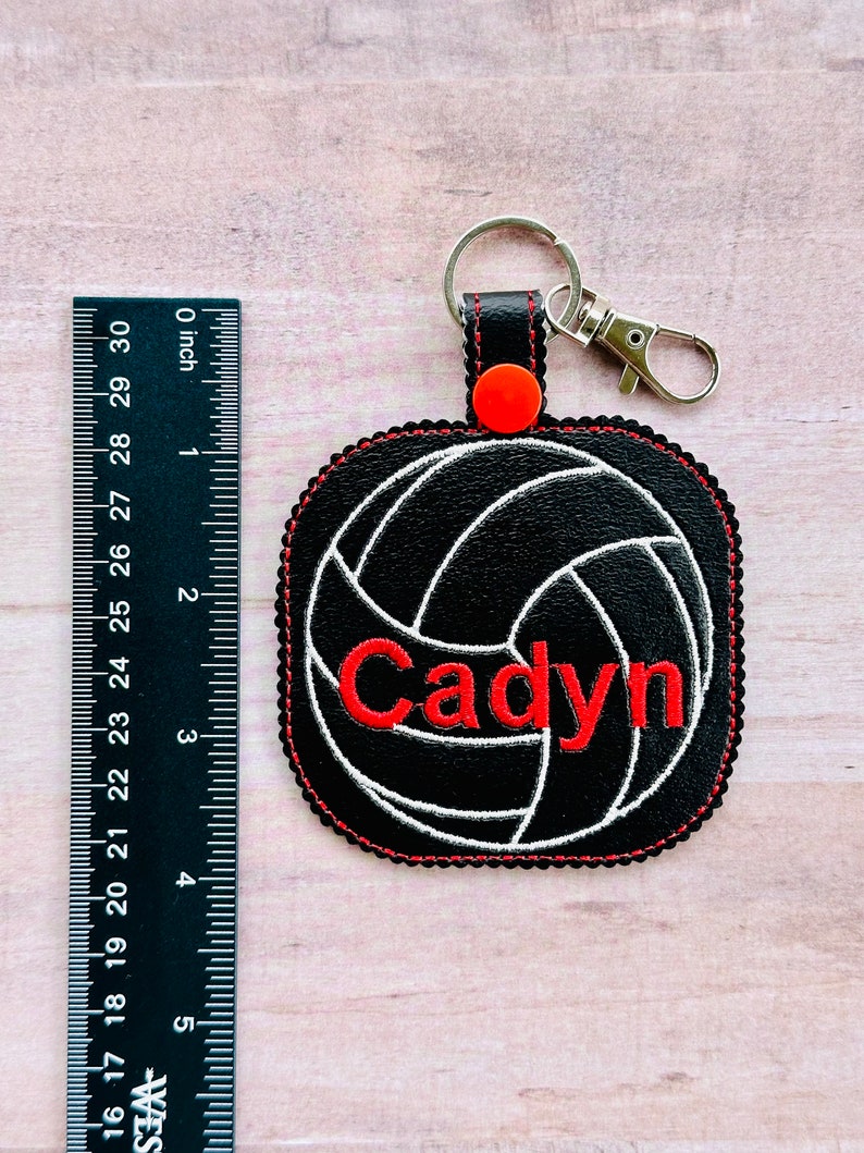 Personalized Volleyball Keychains-custom Embroidery With Names ...
